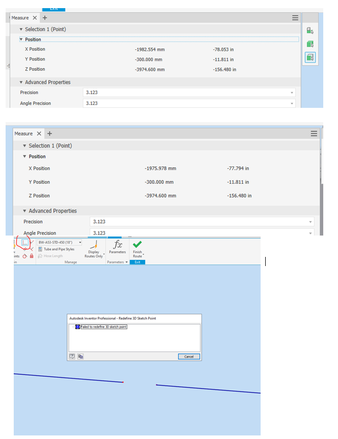 Inventor 2022 Tube and Pipe: Straight Routes failing. - Autodesk Community