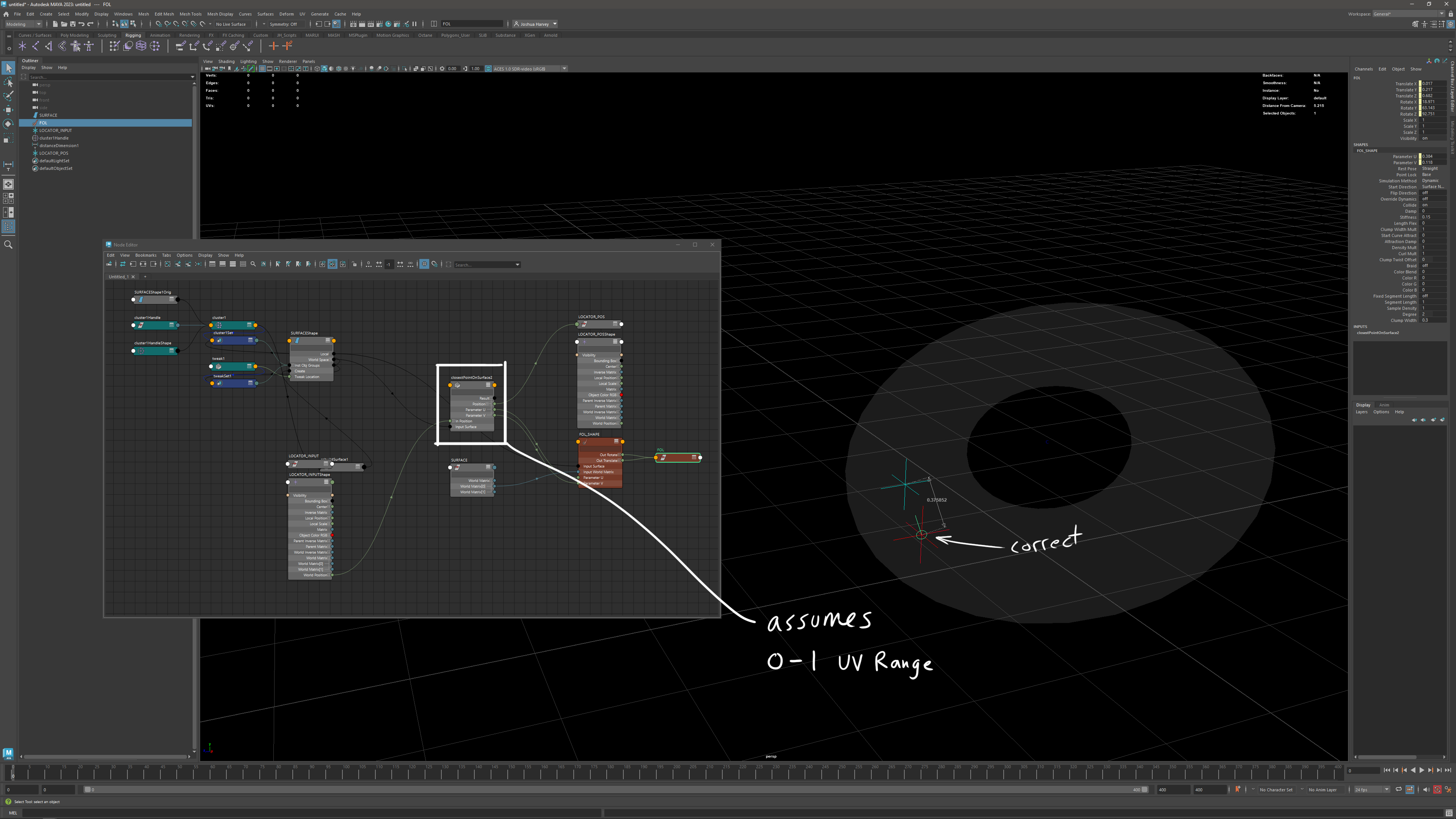 Closest Point On Mesh Node Doesnt Seem To Function As Expected
