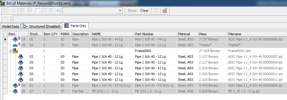 Solved: Inventor BOM parts merged - Autodesk Community