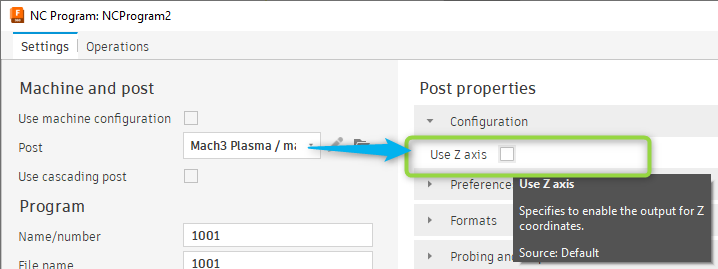 Mach4 (or Mach3) waterjet post processor z axis - Autodesk Community