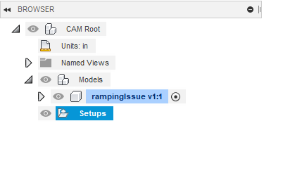 2d Conture with tabs - ramp cuts into tabs - Autodesk Community