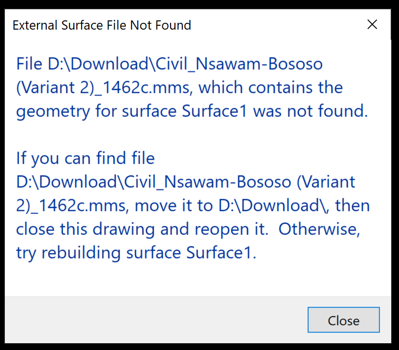 Solved: Corridor and Ground Surface OUT OF DATE - Autodesk Community