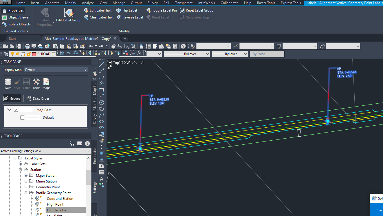 Create Alignment Label for High and Low Point using c# - Autodesk Community