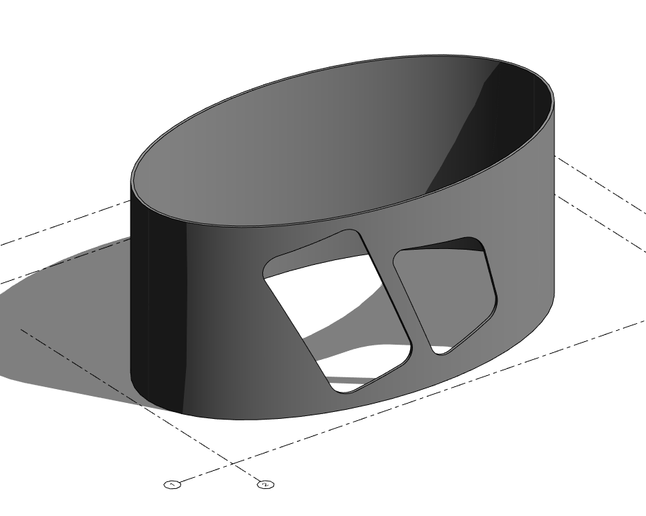 Solved: how to incorporate this type of branches facade into my curved wall ?how to edit the ...