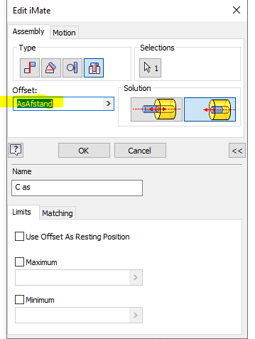 Solved: Changing iMate offset of part inside an Assembly - Autodesk Community