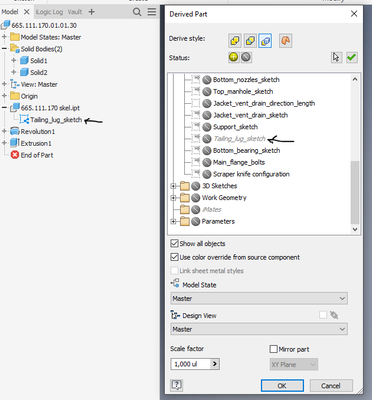 Solved Derived Part Sketch Not Working As Expected Autodesk Community 