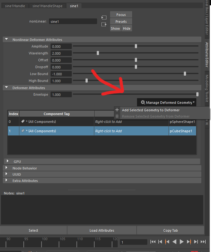 Solved: How do you add new meshes to an existing deformer with component tags active? - Autodesk ...