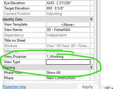 Solved: The View Type dropdown in the properties palette - Autodesk Community