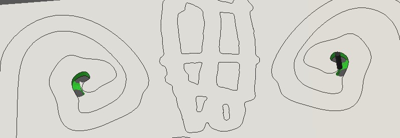 Solved: 2D Contour leaves small pieces of stock, any way to remove these by adjusting toolpath ...