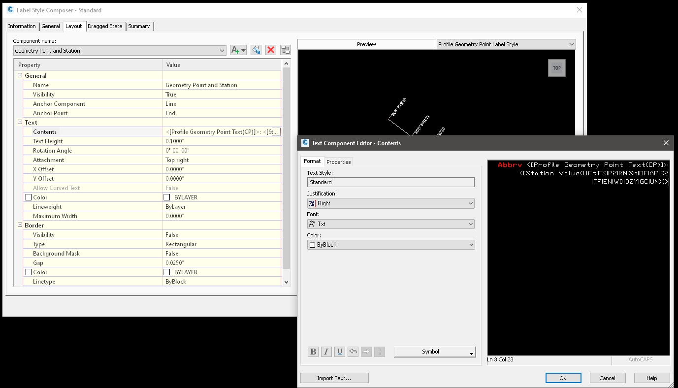 Solved: Different Geometry Points labels for different aligment types - Autodesk Community