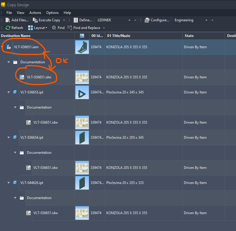 Drawing should inherit filename from its main model (usually 1st view), regardless of the ...