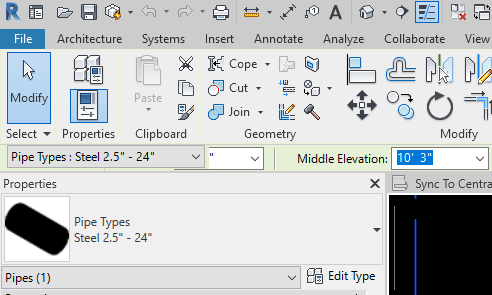 Family Type Selector box interfering with Modify toolbar - Autodesk ...