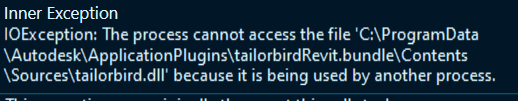 Solved: File.Delete(): Access to the path 'C:... .dll' is denied - Autodesk Community