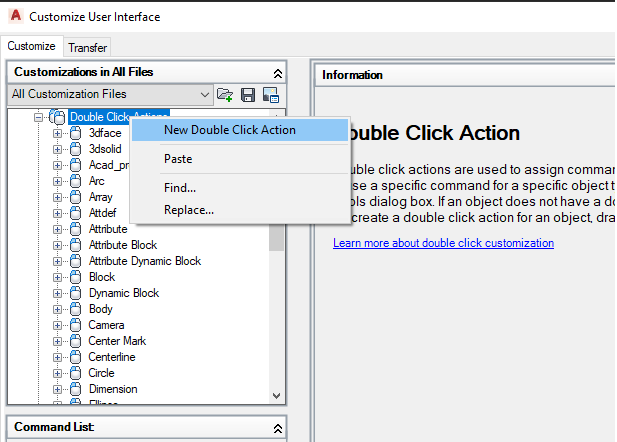 Double click action - pipe inline asset - Autodesk Community