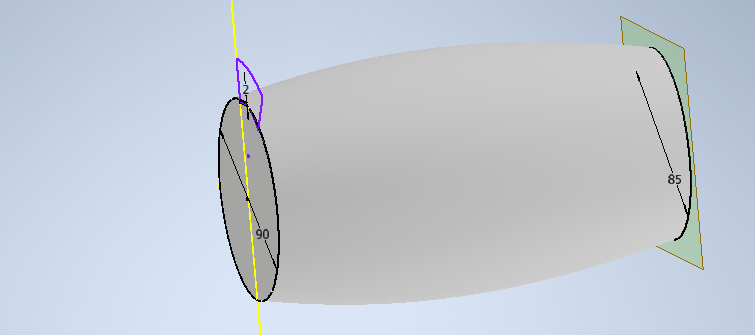 Solved: how to create a twisted cylinder shape with a thick middle section - Autodesk Community
