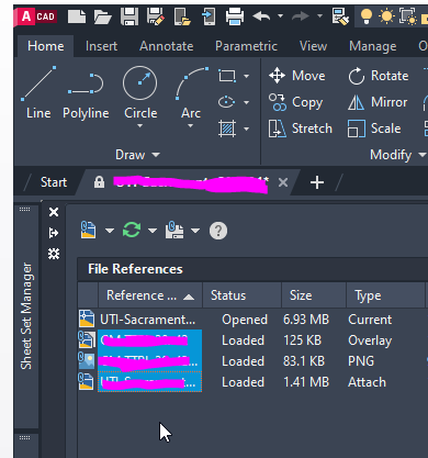selecting multiple xrefs - Autodesk Community