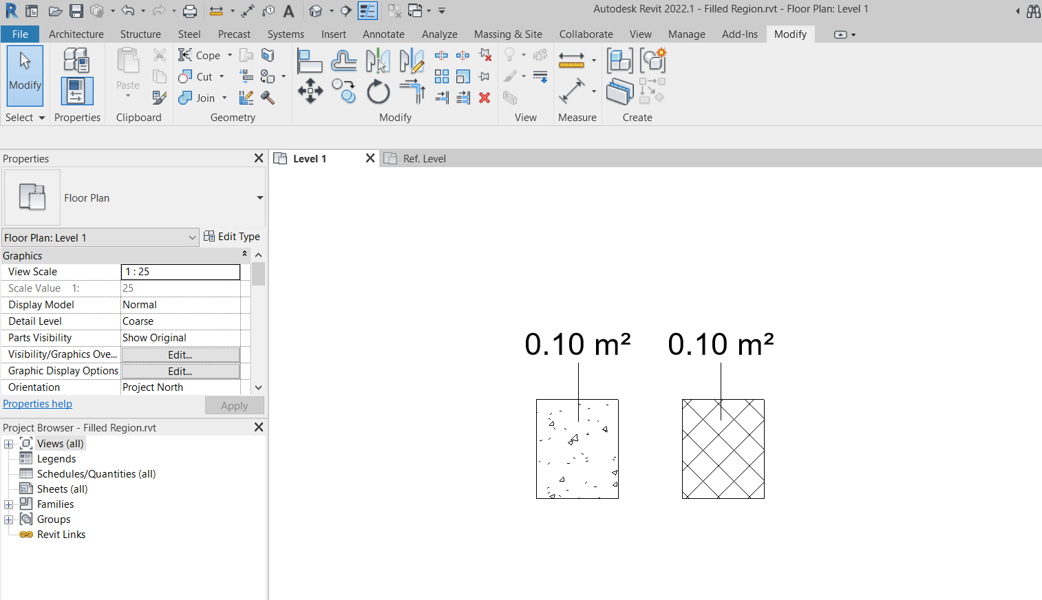 Solucionado: Familia de Detail Item divide el área del Filled Region en Revit - Autodesk Community