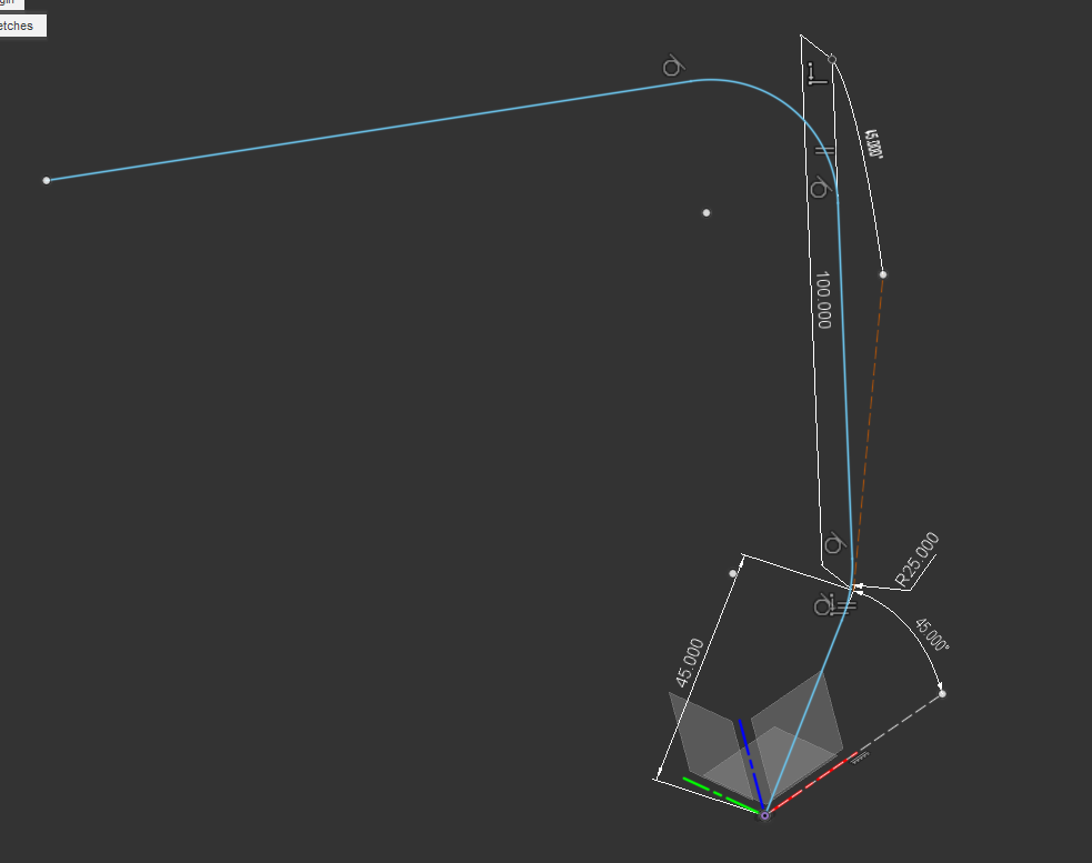 Can't make tangent constraint in 3d sketch - Autodesk Community