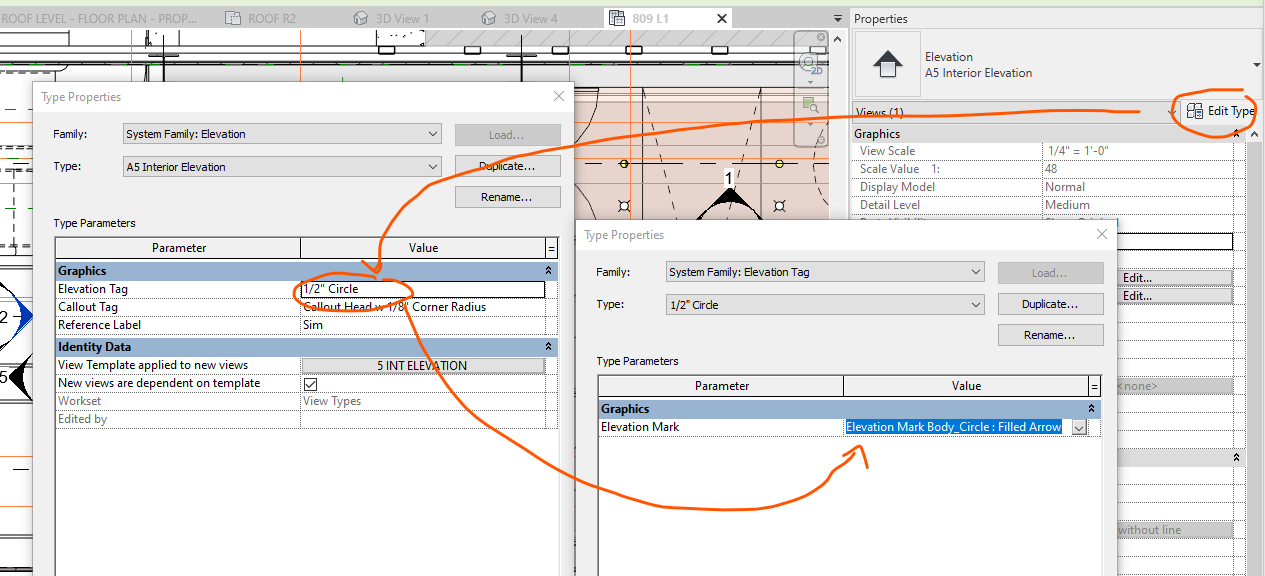 How to shift elevation reference tag away from elevation symbol - Autodesk Community