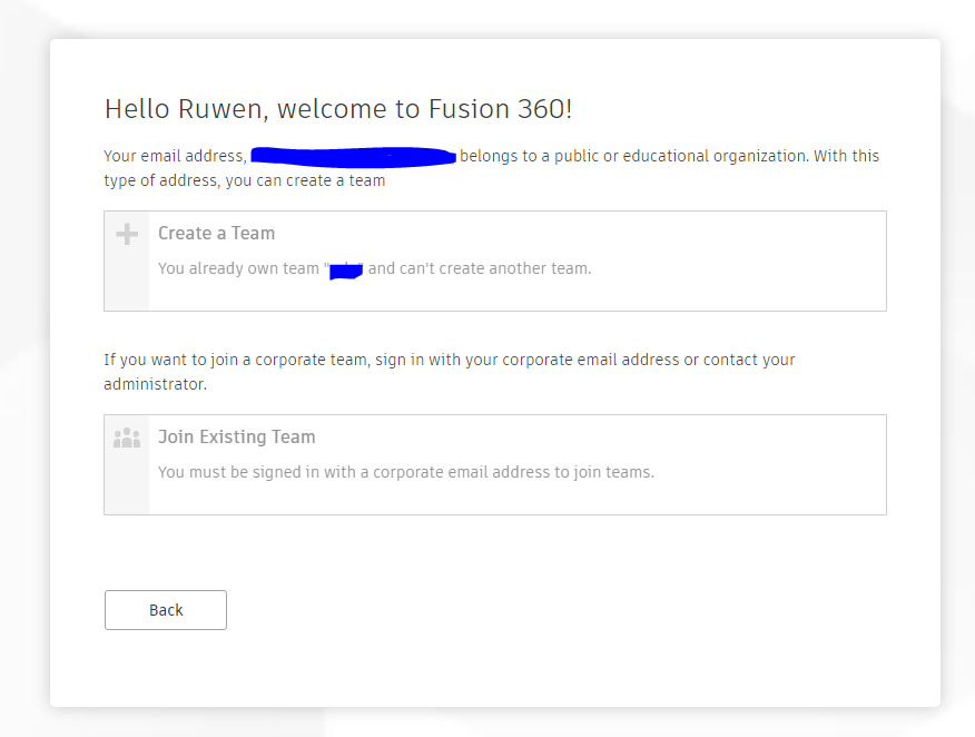 cannot join team and cannot open Fusion 360 - Autodesk Community