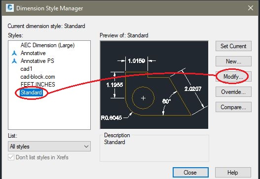 AutoCAD - Converting drawing units or dimension display to feet show ...