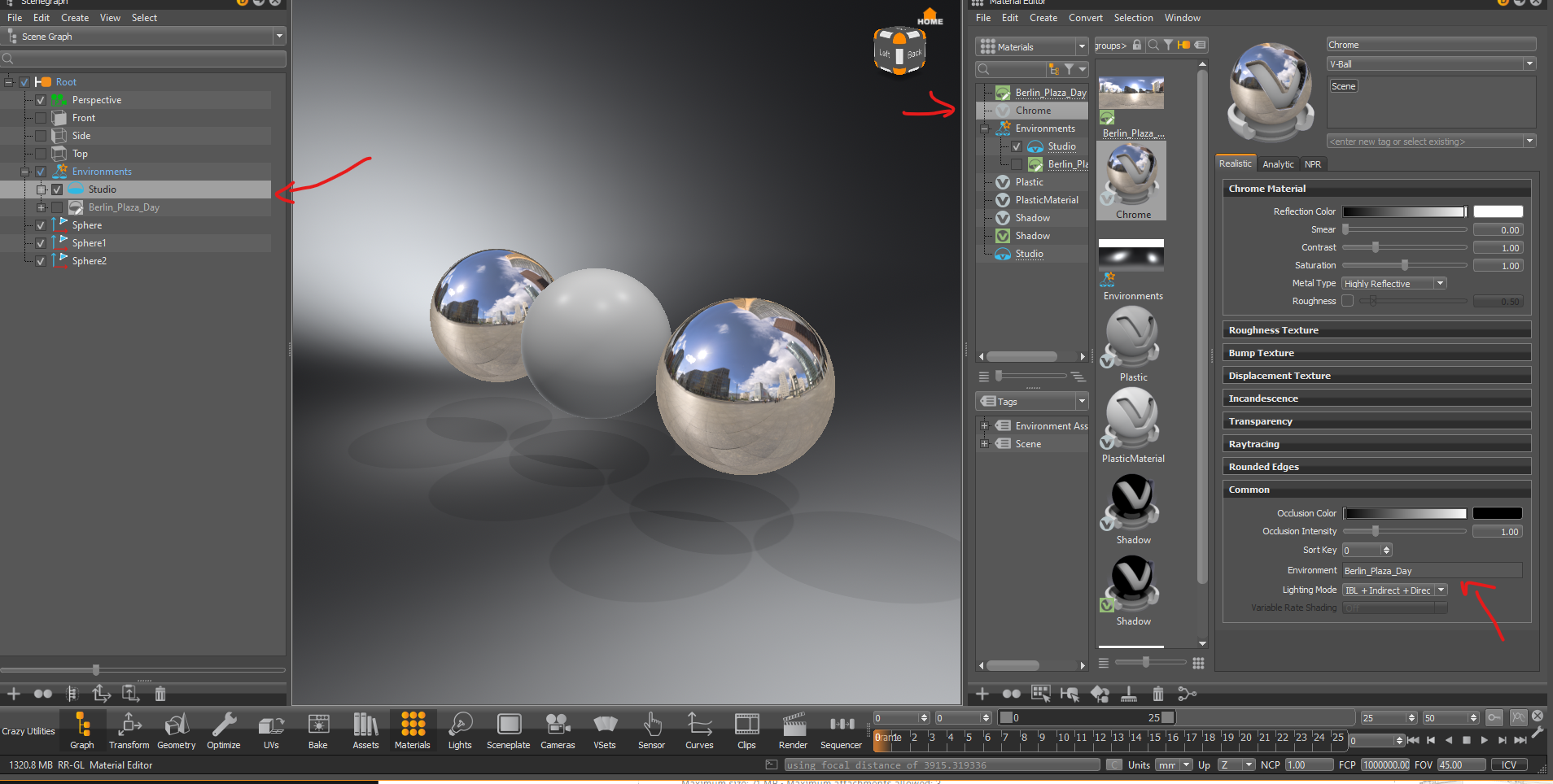 Two different environments - one for lightning and one for reflection on materials - Autodesk ...