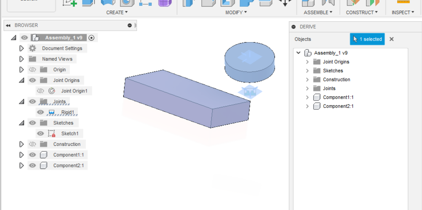 Solved: Derived item loses joint - Autodesk Community