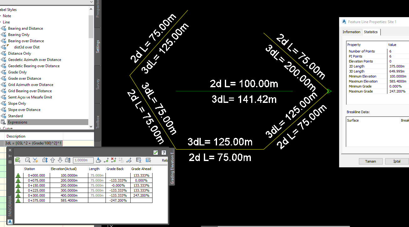 Solved: 3D length label for feature line - Autodesk Community