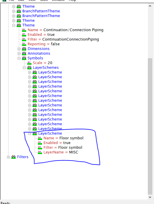 Layer segregation for floor symbol and flow arrow in AutoCAD Plant 3D ...