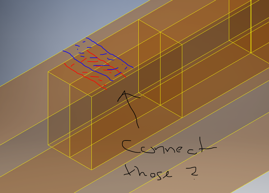 Solved: Connect two midplane surfaces(shell elements) with rigid beam elements to get reaction ...