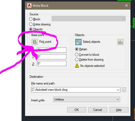 AutoCAD LT - WBLOCK Setting - Autodesk Community