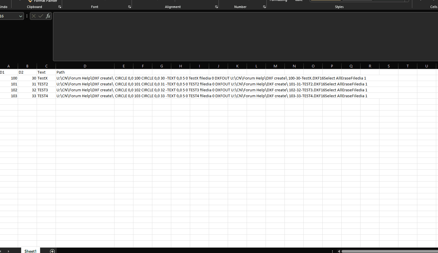 AutoCAD - Generate dxf files based on xls or txt - Autodesk Community
