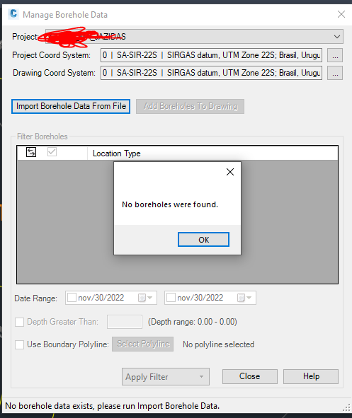 Solved: Geotechnical Modeler Importing Borehole Data Error - Autodesk Community
