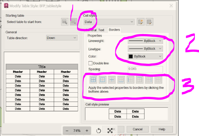 Solved: Can´t edit/modify the lineweight of a table - Autodesk Community