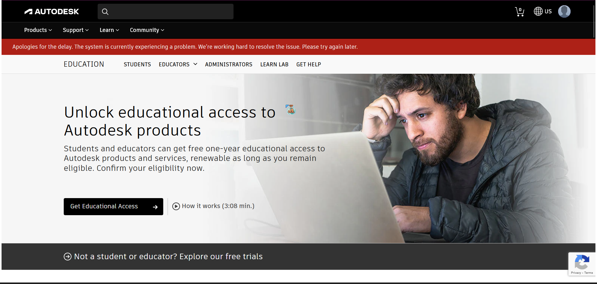 Solved: Can't download educational softeware - Autodesk Community