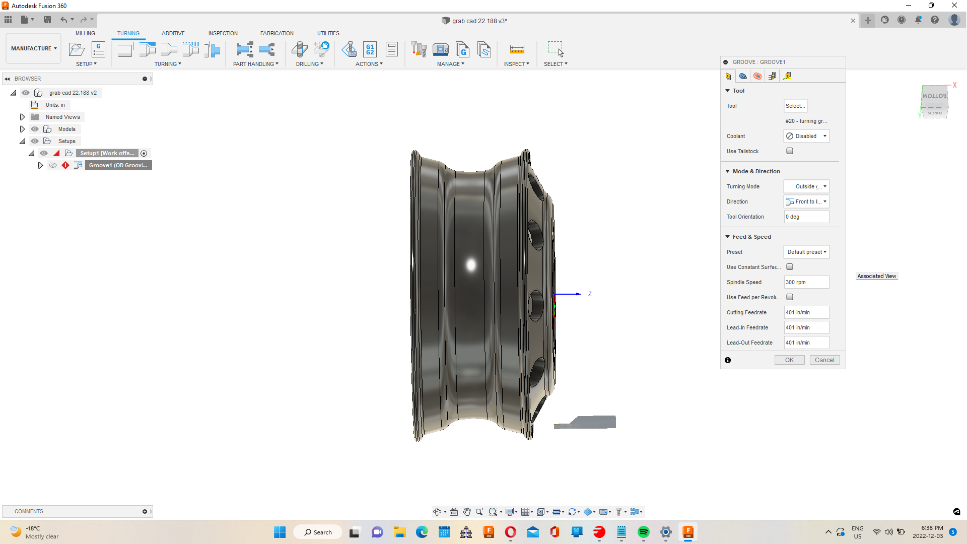 turning setup failure - Autodesk Community