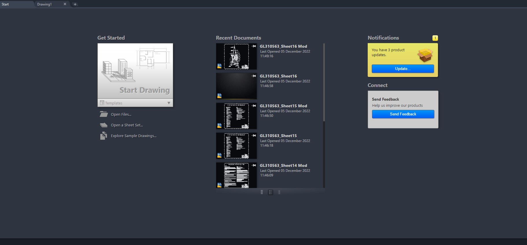 Autocad Mechanical 2023 start tab - Autodesk Community