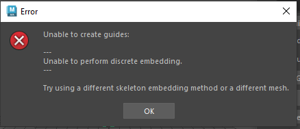 Solved: Quick rig - Unable to perform discrete embedding - Maya 2023 - Autodesk Community