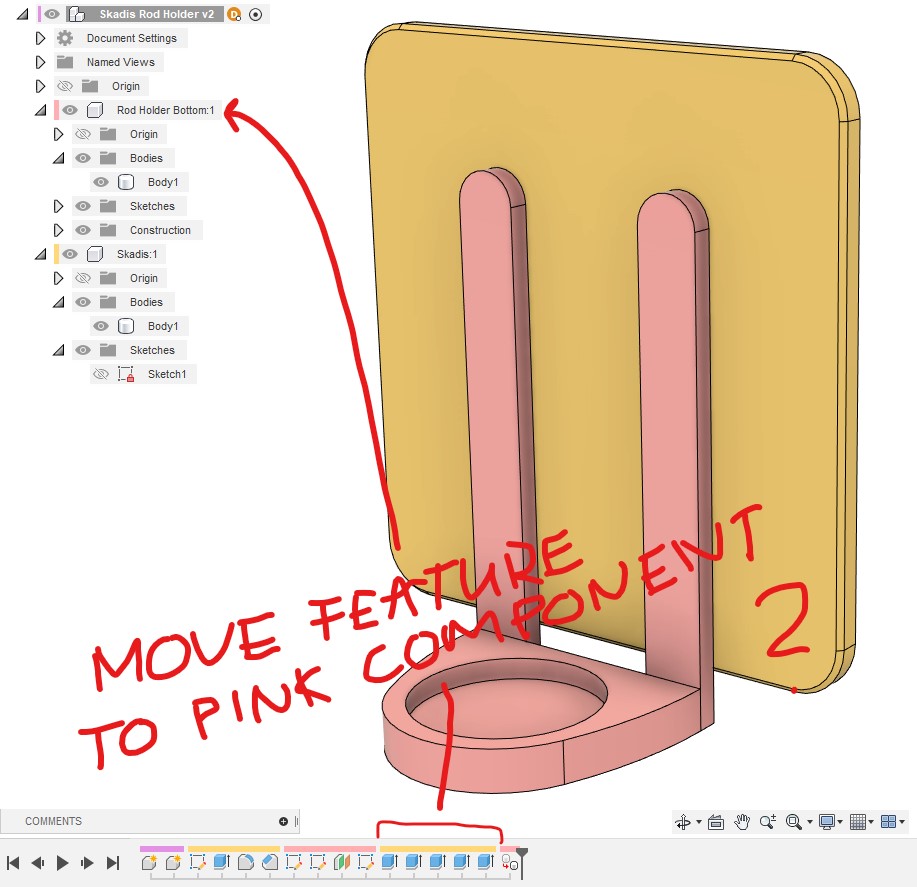 Solved: Move Feature to another component - Autodesk Community