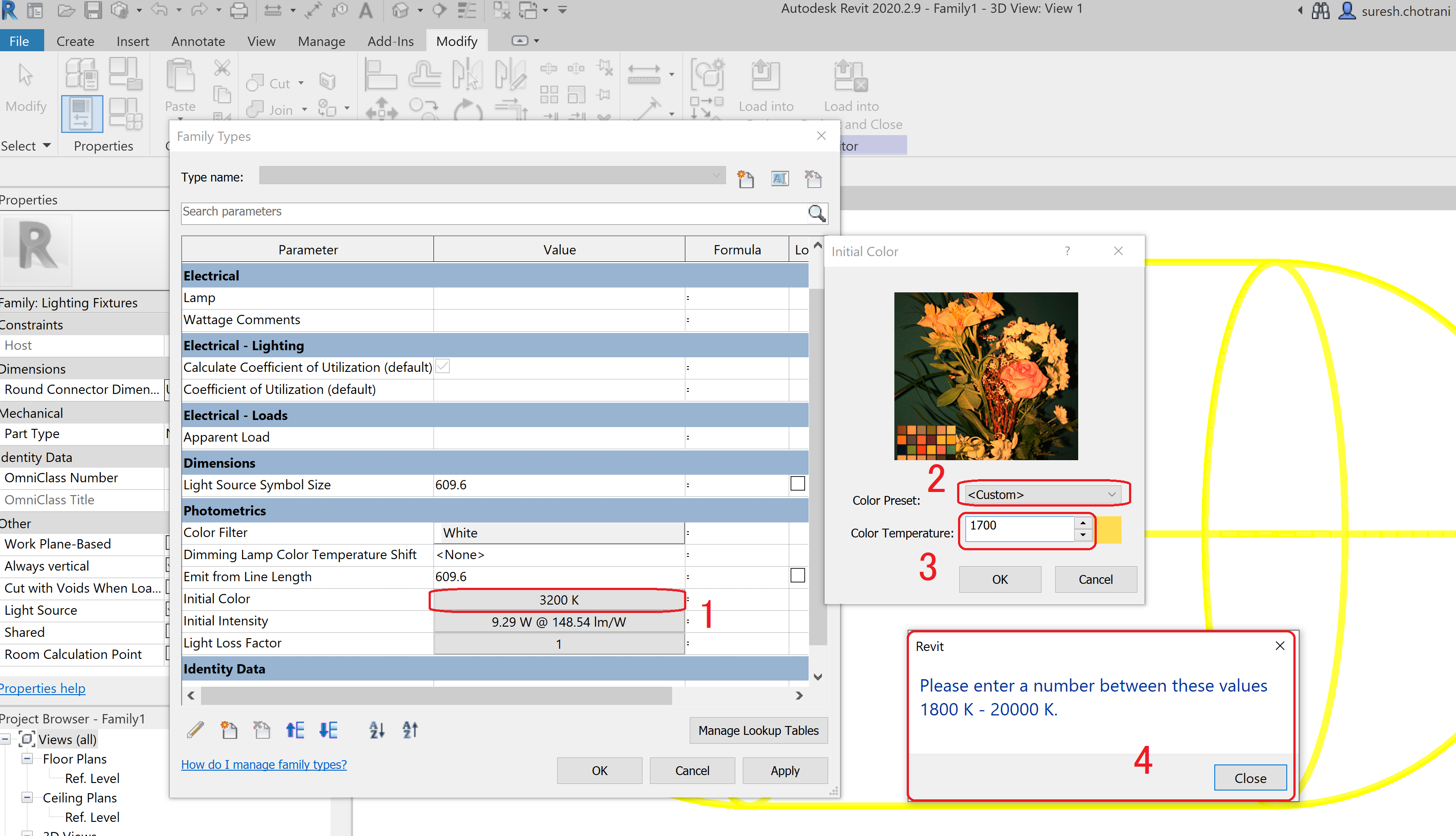 Solved: Color temperature for Initial color for Lighting fixture - Autodesk Community