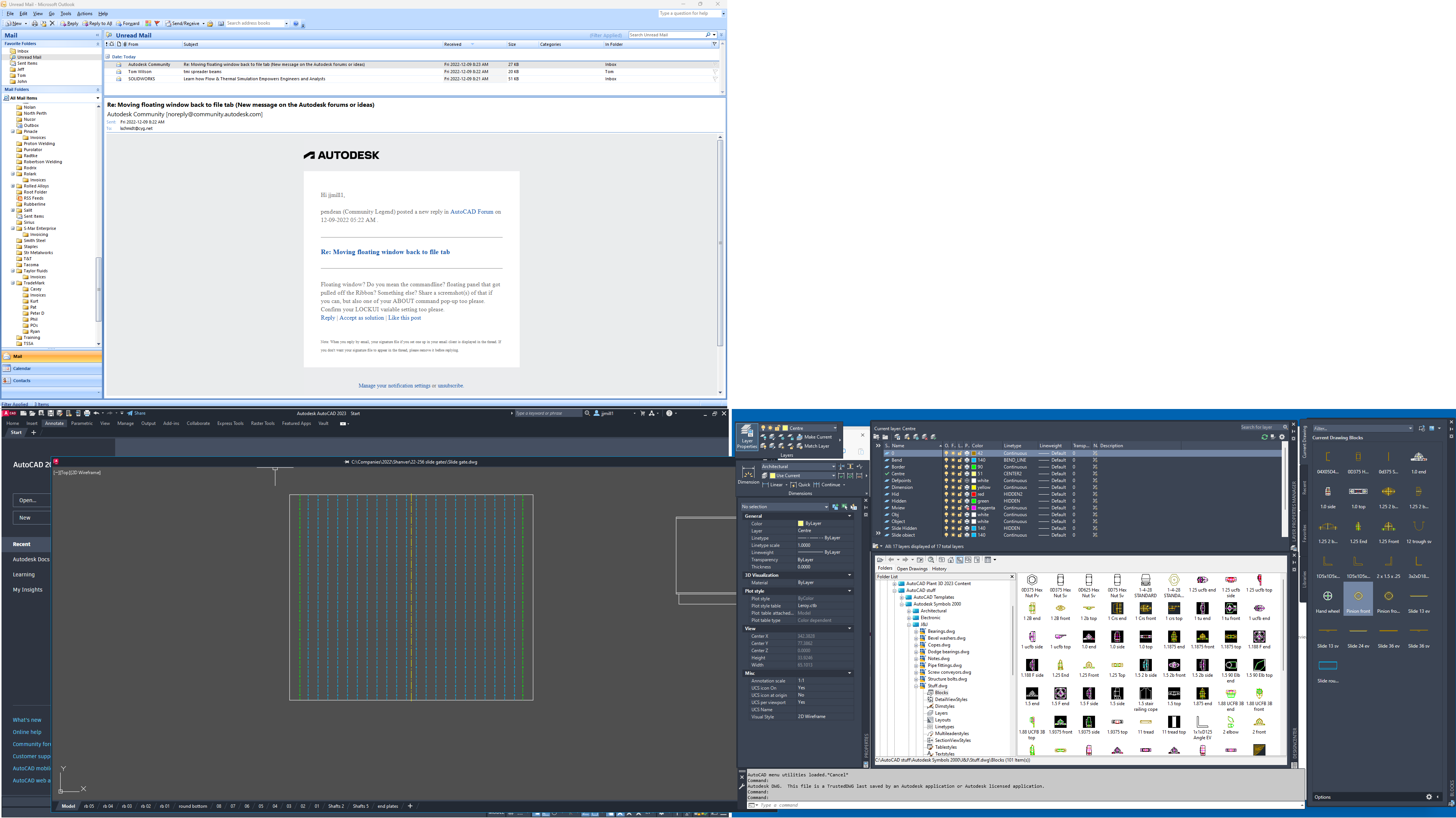 AutoCAD 2023 - Moving floating window back to file tab - Autodesk Community