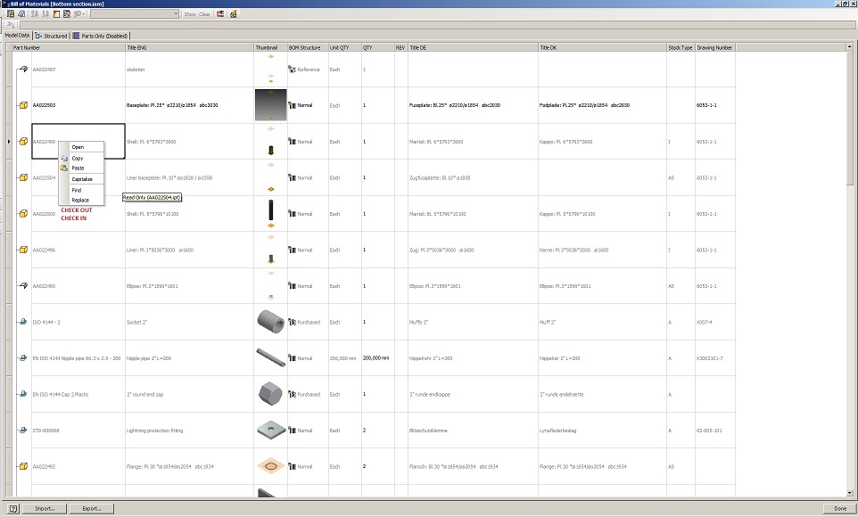 vault status and check out from bom - Autodesk Community