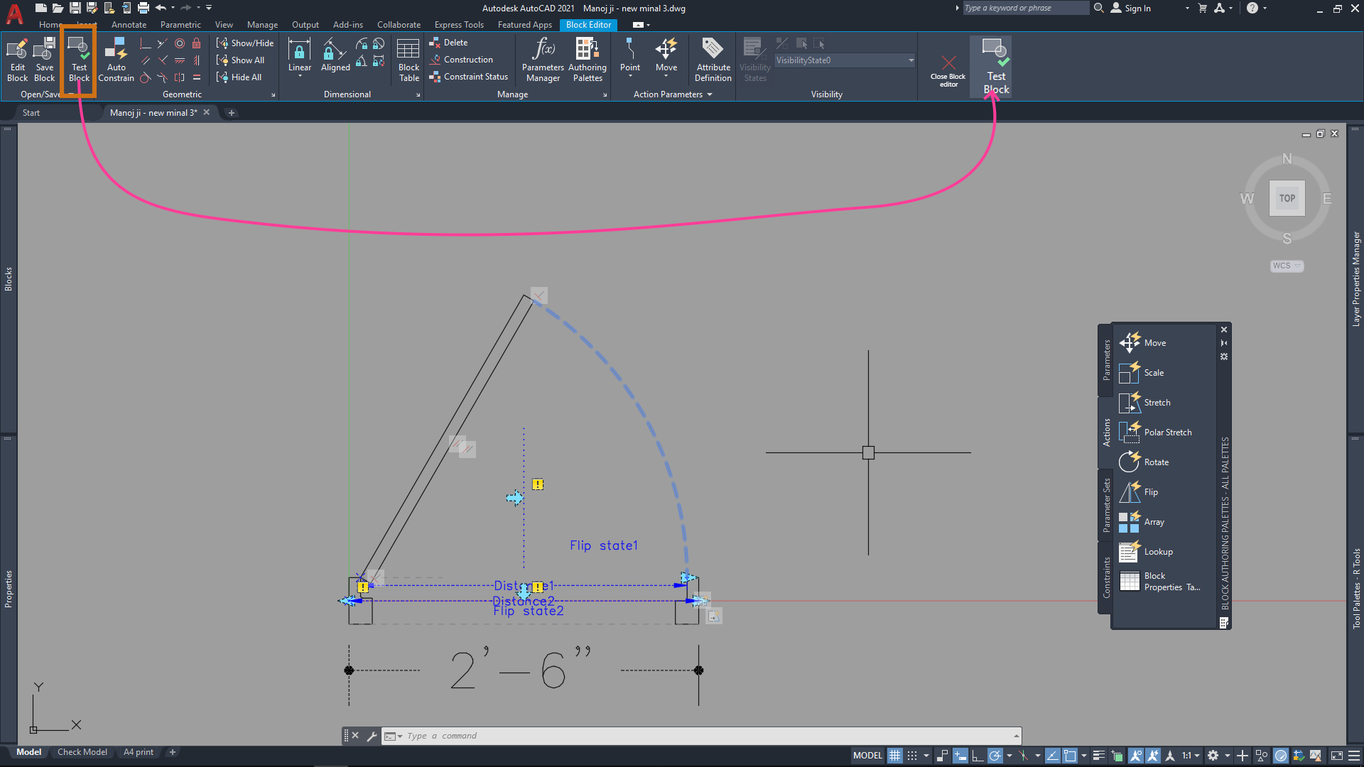 Test Block position - Autodesk Community