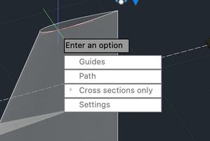 Loft tool has "Cross sections only" option locked on. - Autodesk Community
