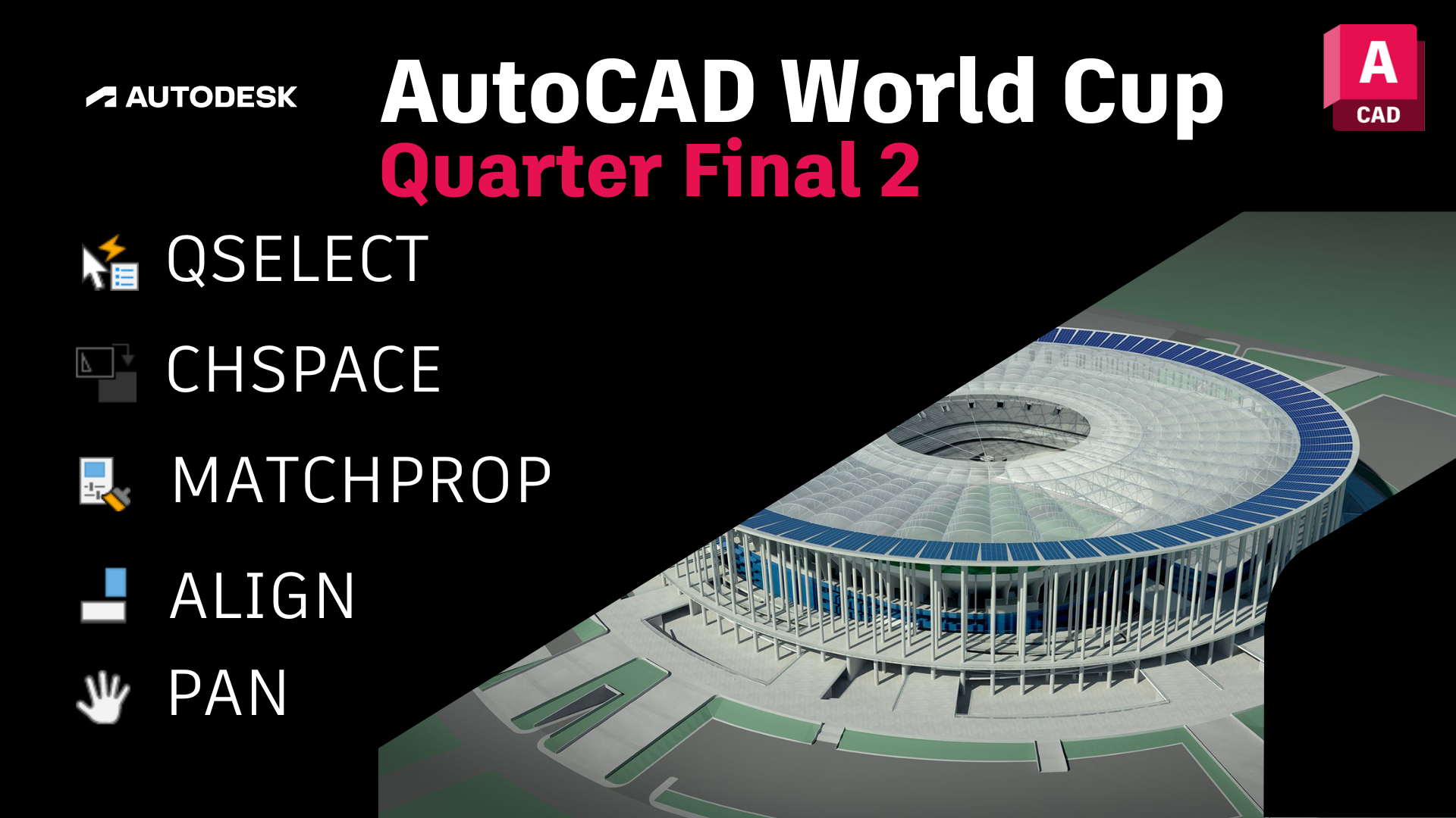 Solved: ⚽ The AutoCAD World Cup - Quarter Final 2 - Autodesk Community