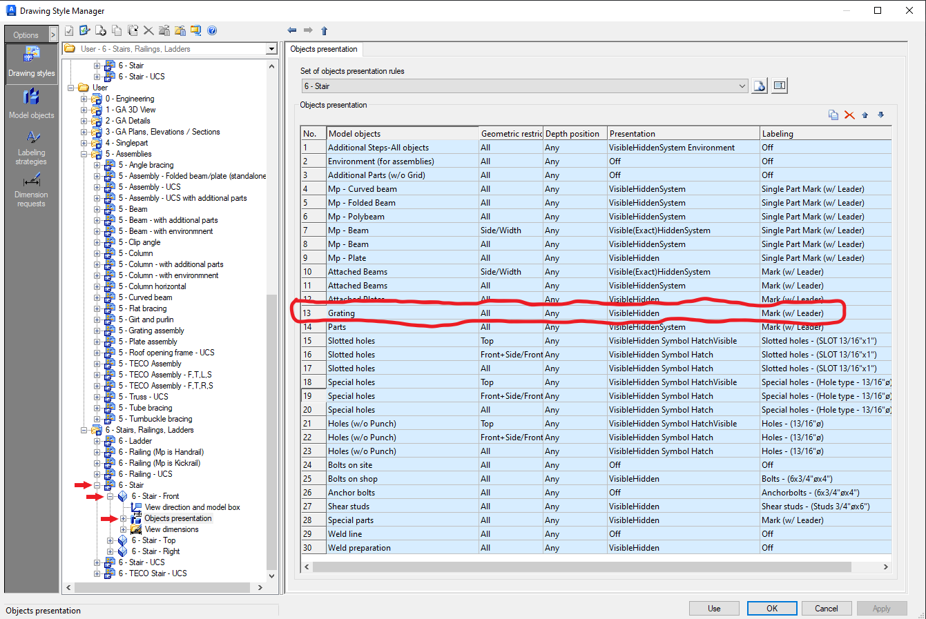 Solved: Grating not showing on auxiliary views - Autodesk Community