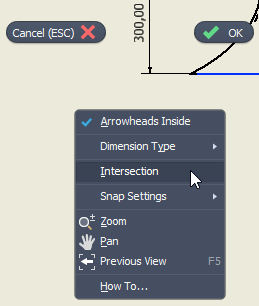 Solved: Inventor 2023 - Intersection and Dimension Type in Context Menu ...