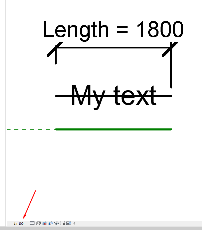 Solved: Line Based Family: symbolic line that relates to scale ...