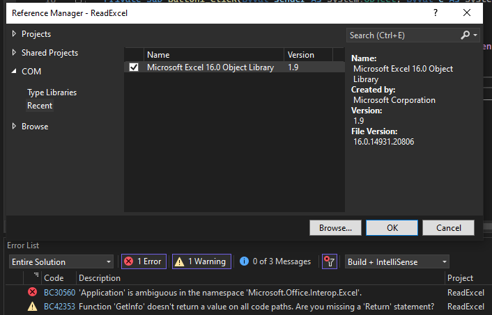 Visual Studio 2022, Excel 365 - connecting to Inventor - Autodesk Community