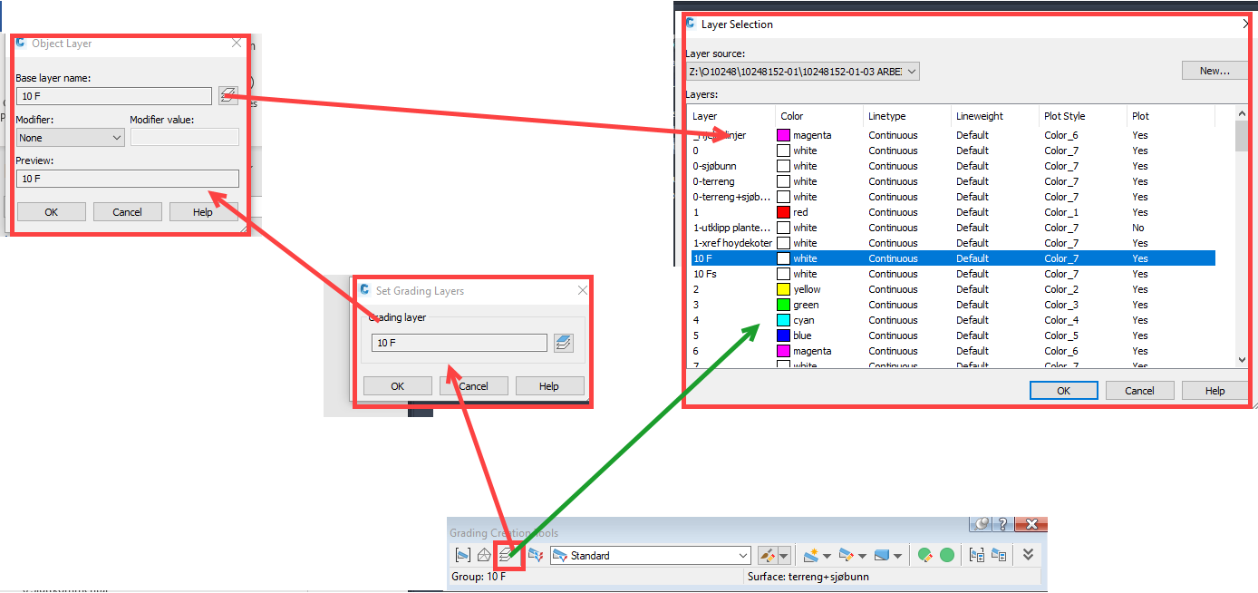 Faster selection of grading layer - Autodesk Community